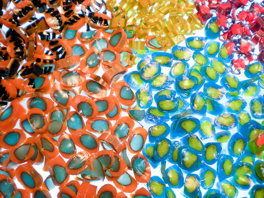 Murrini cane in a kiln: The rod mold | Morganica